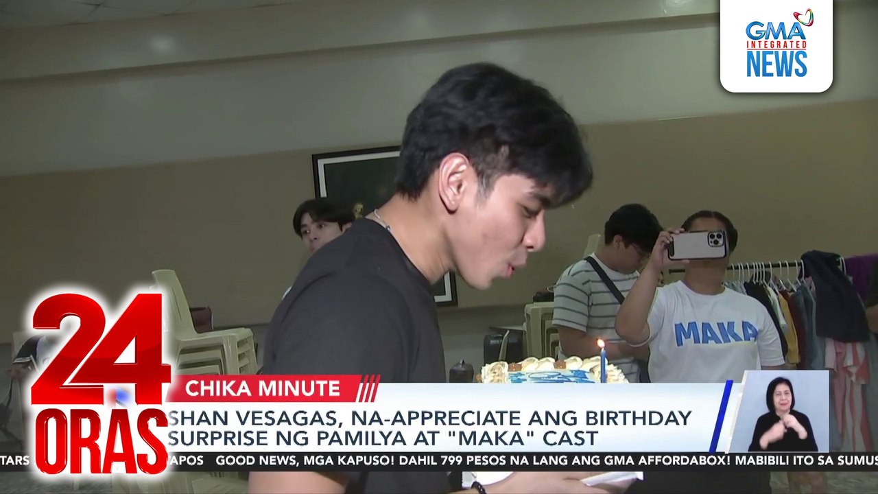 Shan Vesagas, na-appreciate ang birthday surprise ng pamilya at "MAKA" cast | 24 Oras - video ...