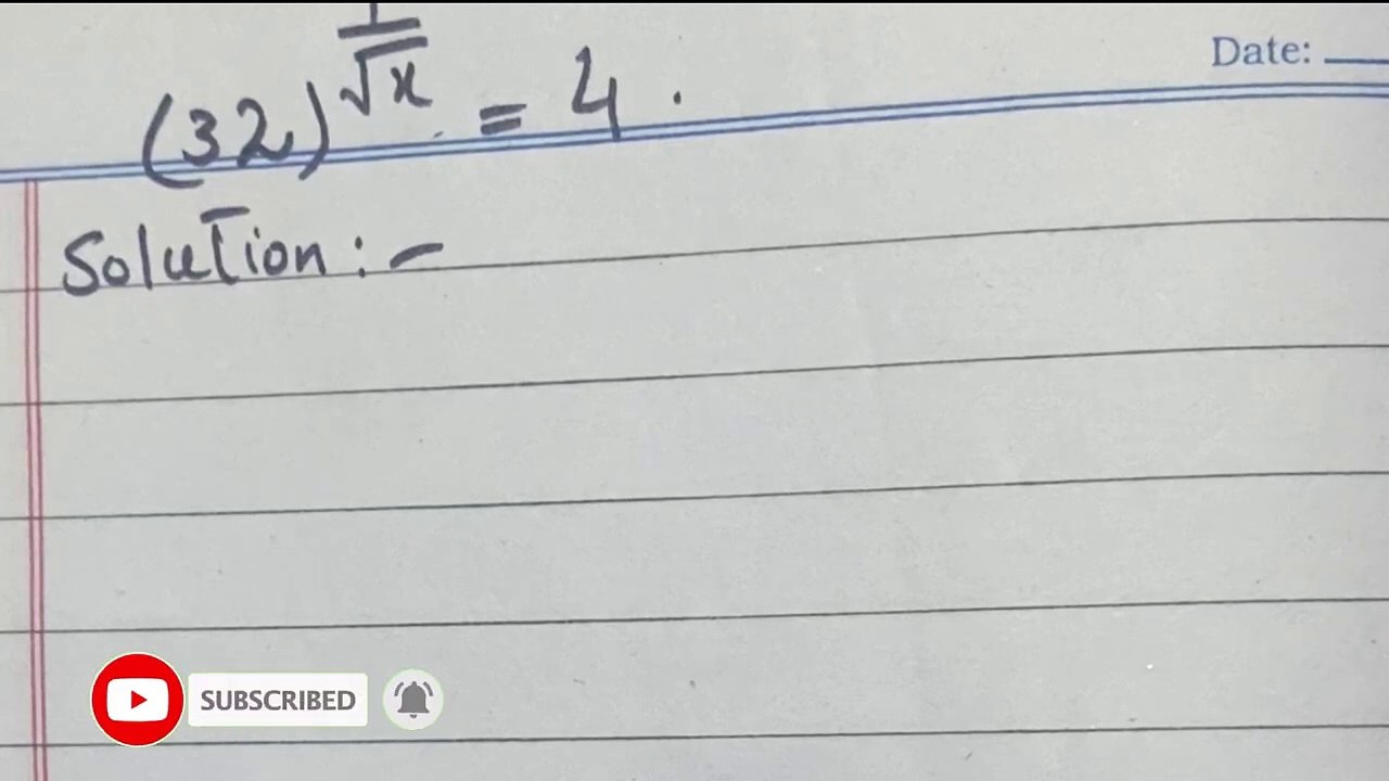 "Exploring 32^(1_sqrt(x)) 4" - video Dailymotion