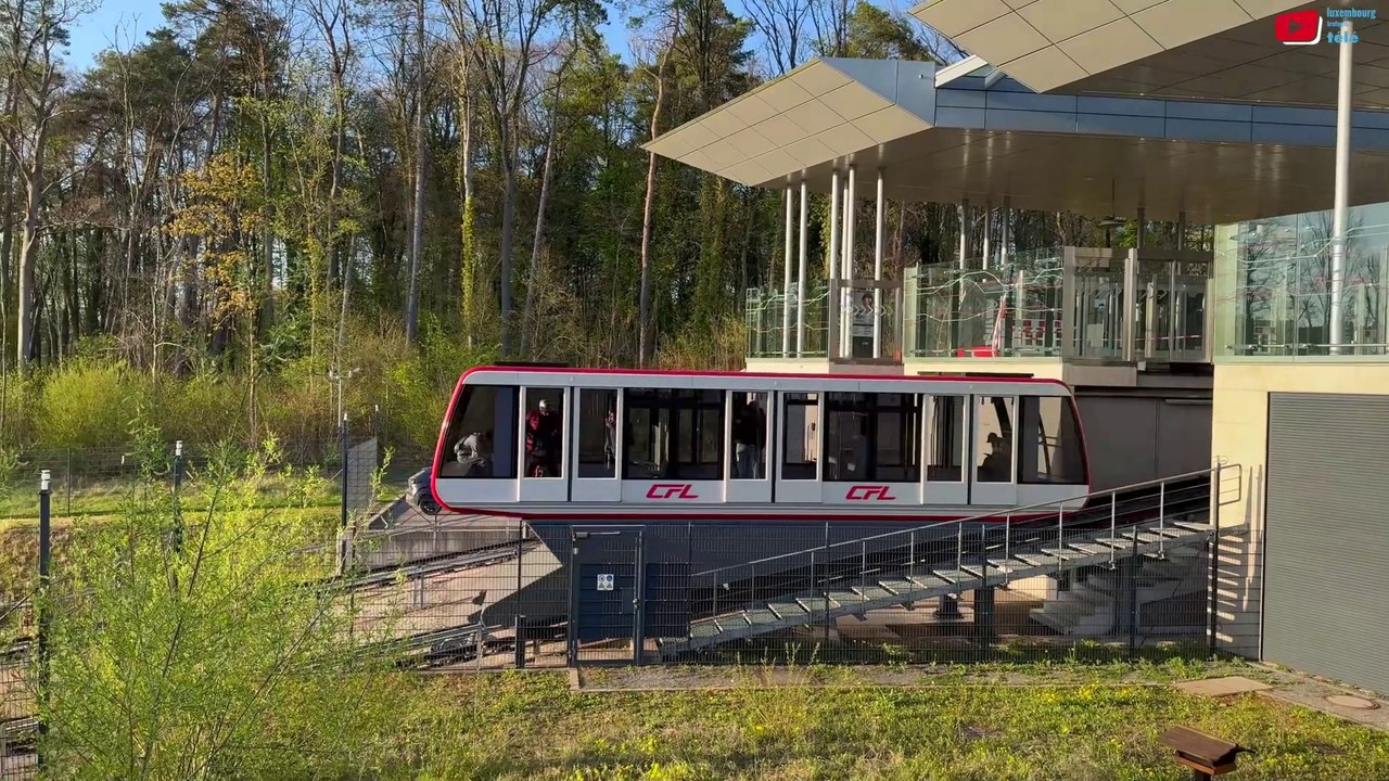 Luxembourg | Le Funiculaire Pfaffenthal Kirchberg | Luxembourg Bretagne ...