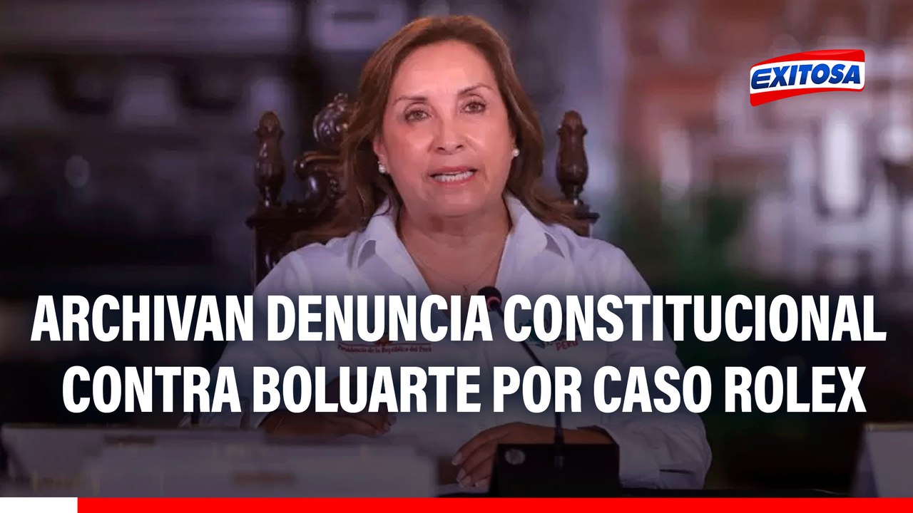 Dina Boluarte: SAC archiva denuncia constitucional contra la presidenta por caso Rolex - Vídeo ...