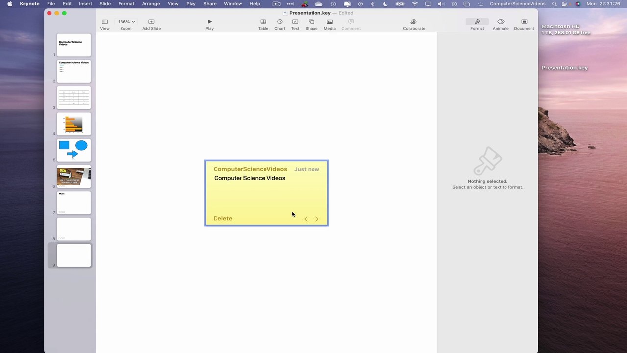 How to INSERT a Comment On Your Keynote Application Using a Mac Computer - Basic Tutorial | New ...
