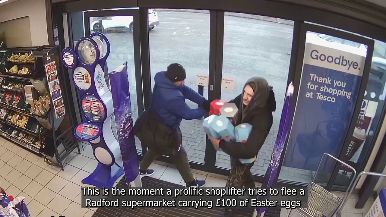 Thieves caught on CCTV stealing £100 worth of Easter eggs from ...