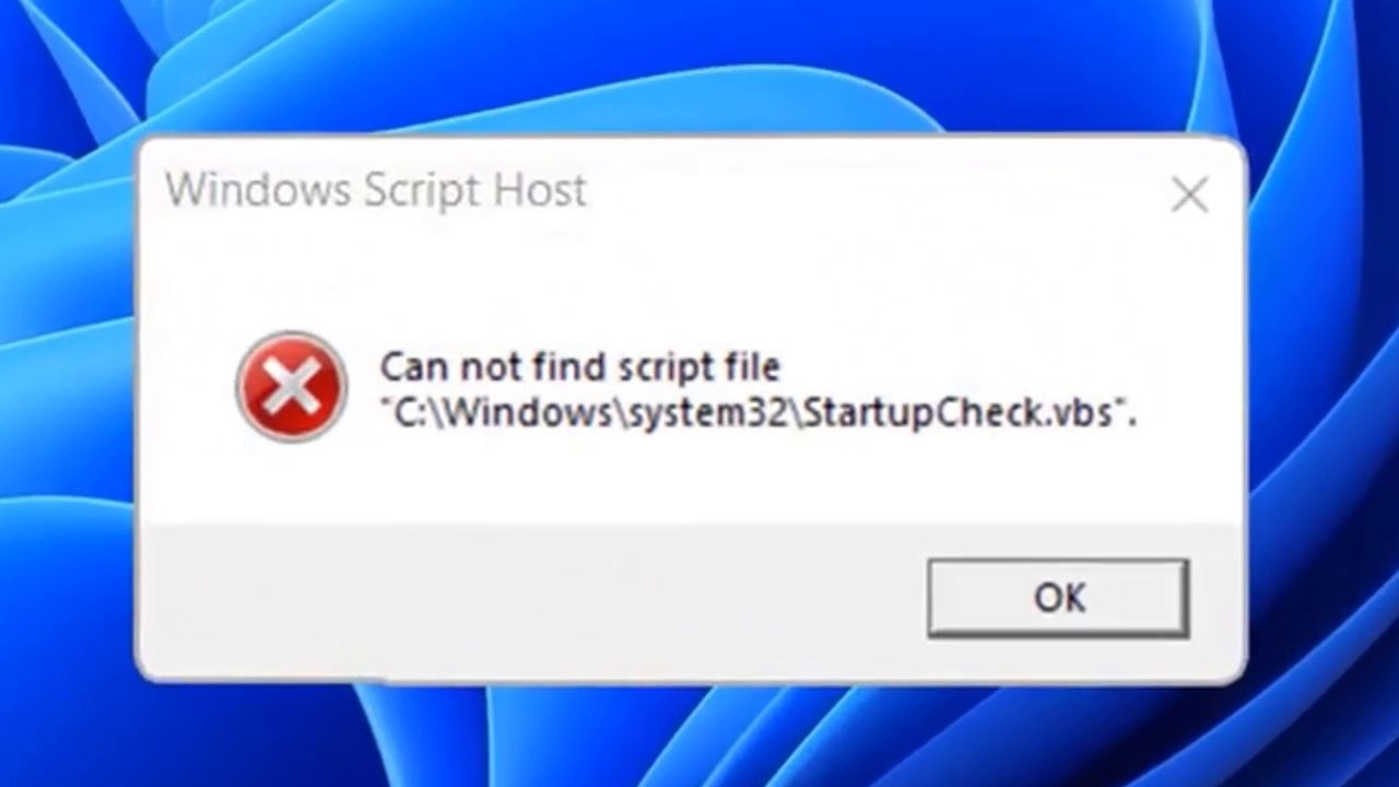 How Do i fix cannot find script file maintenance.vbs - video Dailymotion