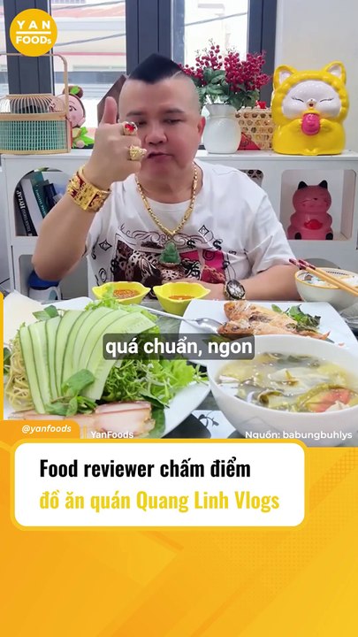 Chấm điểm quán ăn Quang Linh Vlogs - Video Dailymotion