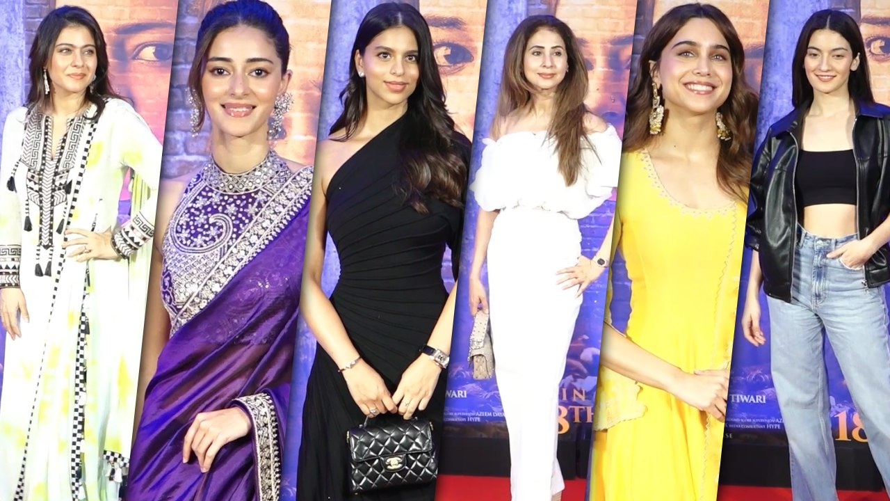 Kesari Chapter 2 Grand Screening: Ananya Panday, Kajol, Sharvari ...