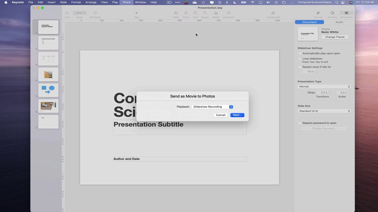 How to EXPORT Your Presentation to Photos On Keynote Using a Mac ...