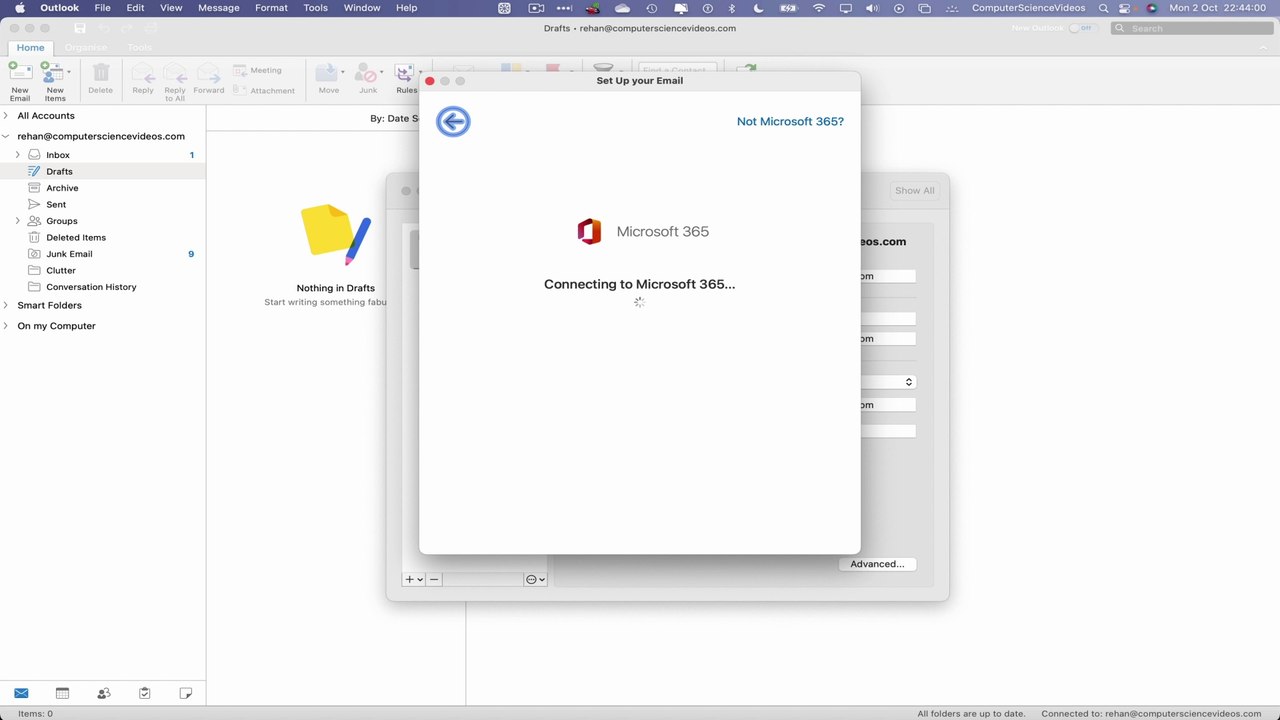 How to SIGN IN to Your Microsoft Outlook Account On a Mac / Desktop ...