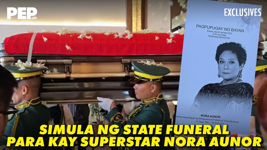 Paglisan ng labi ni Nora Aunor mula Heritage papuntang MET | PEP Hot Story