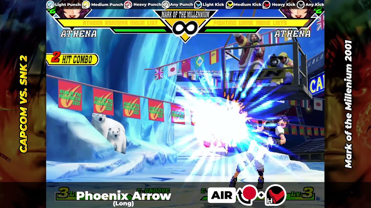 ATHENA MOVE LIST - Capcom vs. SNK 2 (CVS2) - video Dailymotion