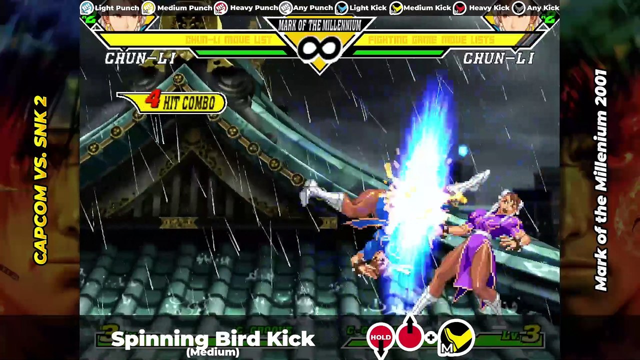 CHUN-LI MOVE LIST - Capcom vs. SNK 2 (CVS2) - video Dailymotion