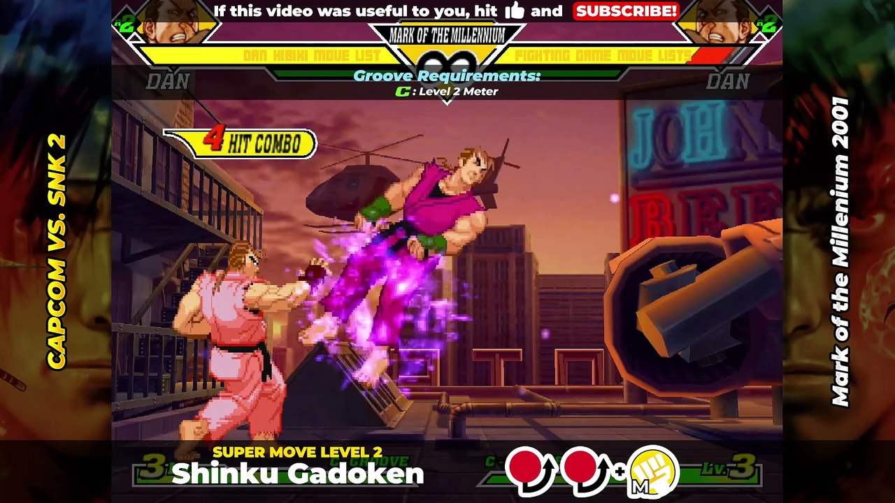 DAN HIBIKI MOVE LIST - Capcom vs. SNK 2 (CVS2) - video Dailymotion