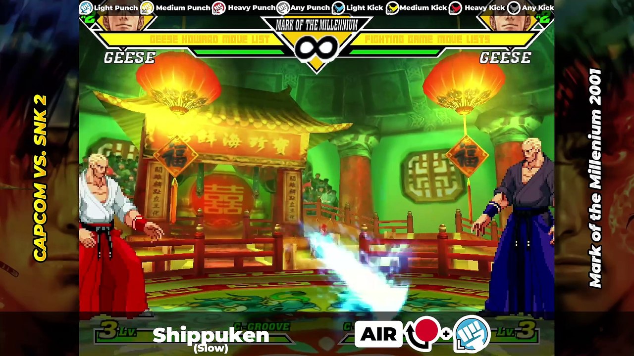 GEESE HOWARD MOVE LIST - Capcom vs. SNK 2 (CVS2) - video Dailymotion