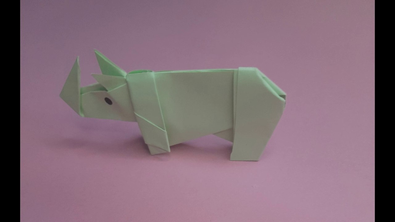 Craft a Stunning Origami Rhinoceros: Easy Step-by-Step Tutorial - video ...