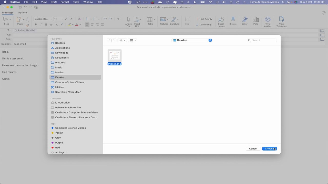 2 DIFFERENT WAYS TO ATTACH AN IMAGE TO YOUR EMAIL ON YOUR OUTLOOK APPLICATION ON A MAC | NEW ...