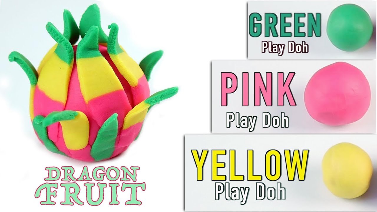 How to Make Play-Doh Fruit: A Dragon Fruit | Fun DIY Craft for Kids ...