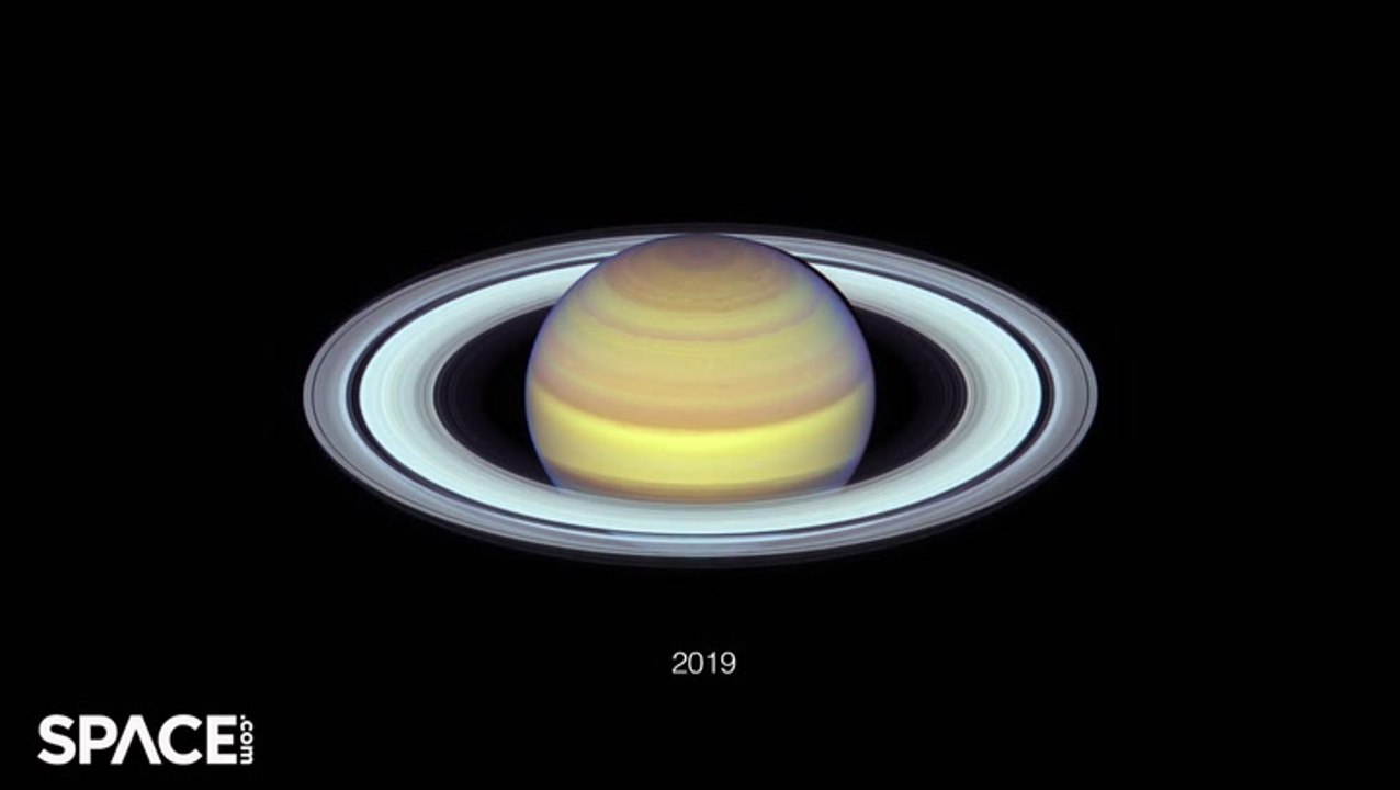 Time-Lapse: Saturn's Rings Tilt In Amazing Hubble Space Telescope ...