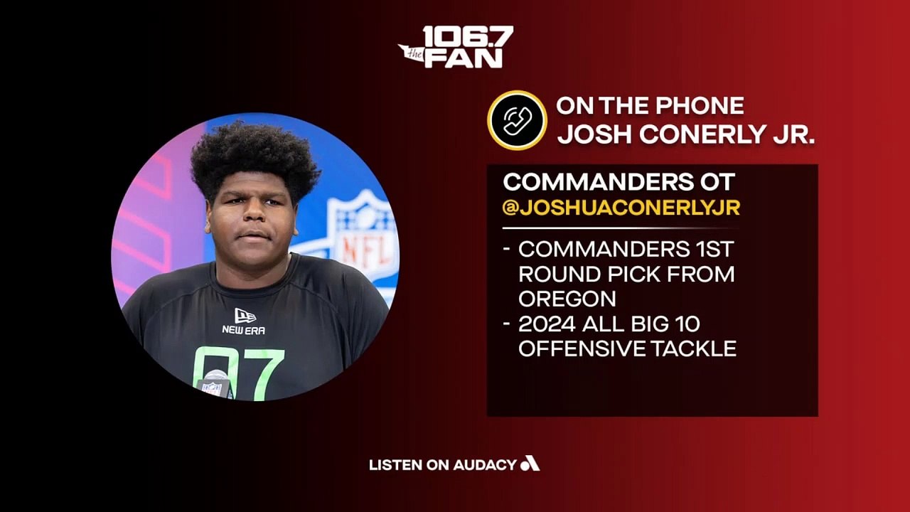 Josh Conerly Jr. Discusses Why He's Excited To Join The Commanders ...