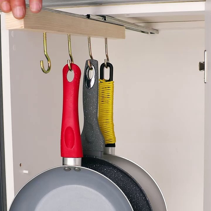 DIY hanging rack for pans 🛠️🍳 - video Dailymotion