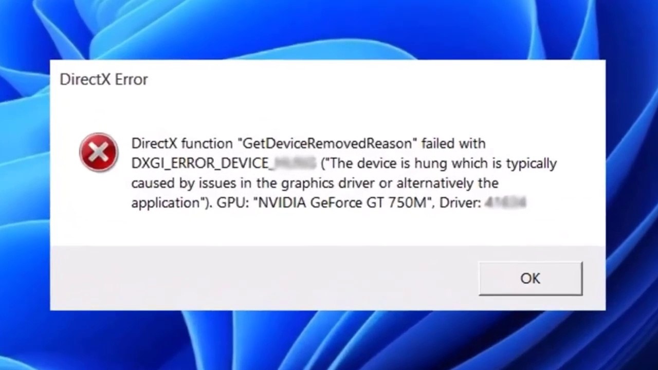 Solved - Directx function getdeviceremovedreason failed in Windows 11 / 10 - video Dailymotion