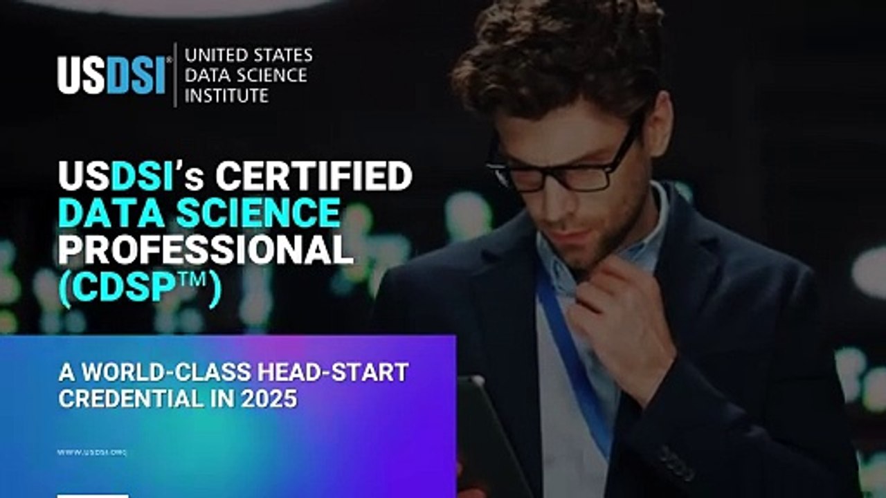 USDSI’s Certified Data Science Professional - video Dailymotion