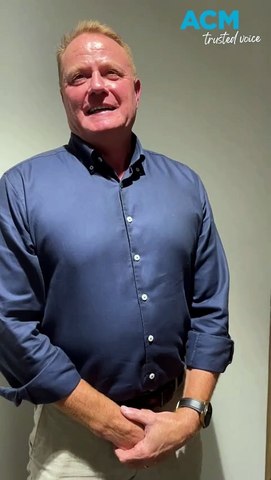 Andrew Lethlean speaks on election night, after a momentous campaign in ...