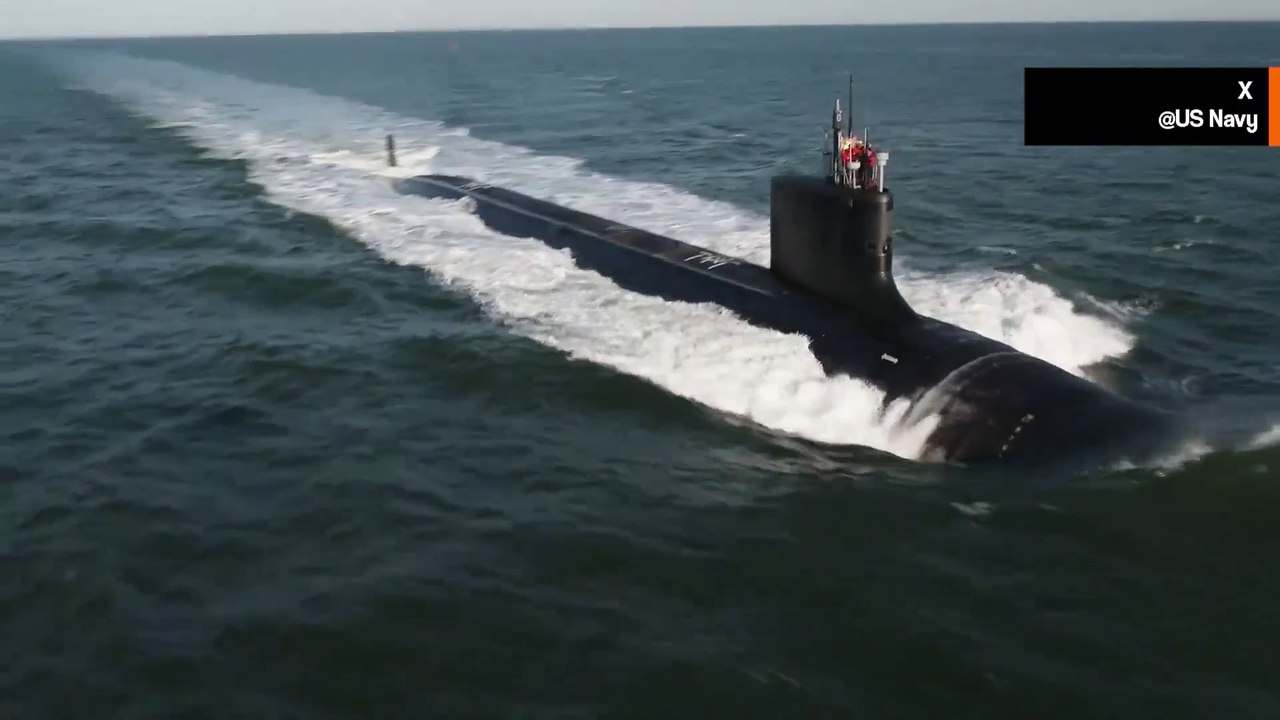 Se sjötesterna för ubåten USS New Jersey (SSN-796) av Virginia-klassen ...