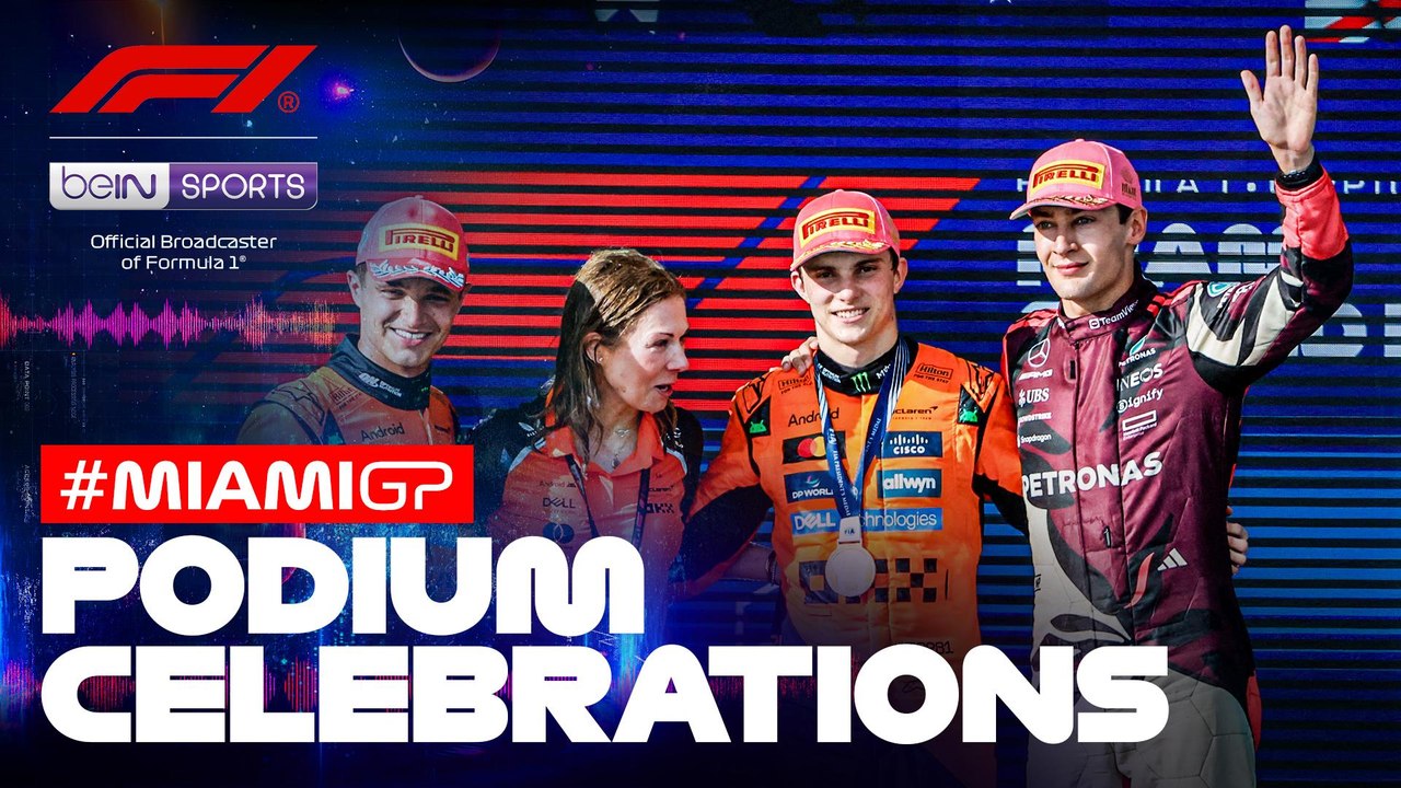 Podium Celebrations | Formula 1 Miami Grand Prix 2025 - video Dailymotion