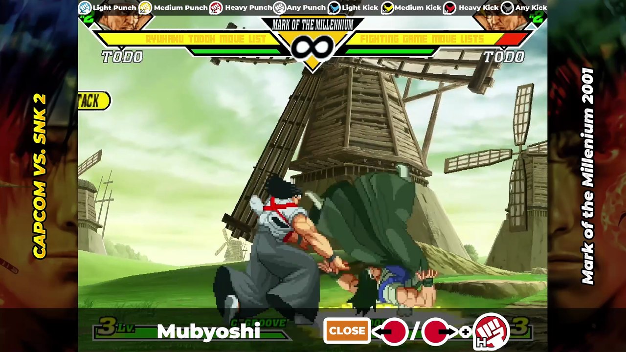 RYUHAKU TODOH MOVE LIST - Capcom vs. SNK 2 (CVS2) - video Dailymotion