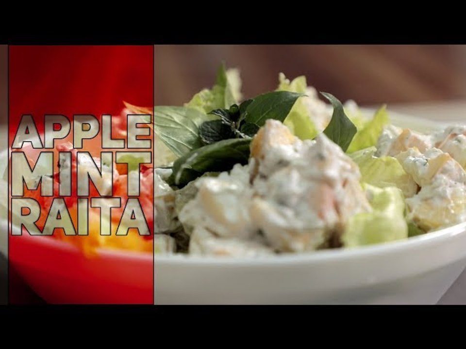 "How To Make Apple Mint Raita | High Protein Salad | Summer Special ...