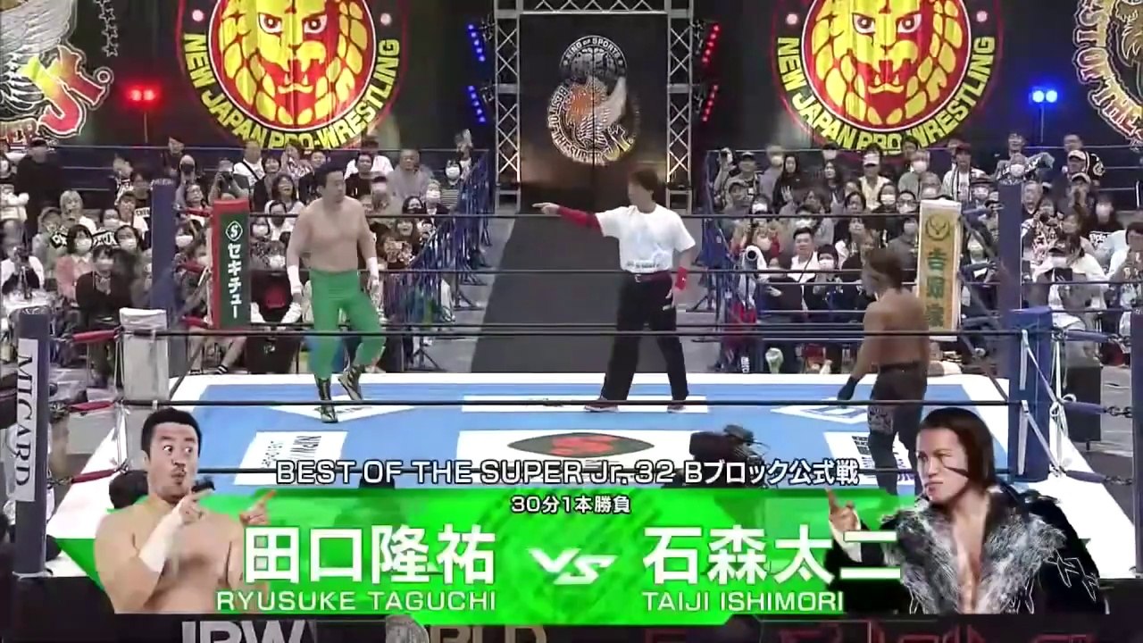 Ryusuke Taguchi vs Taiji Ishimori - Best Of The Super Junior 32 Block B ...