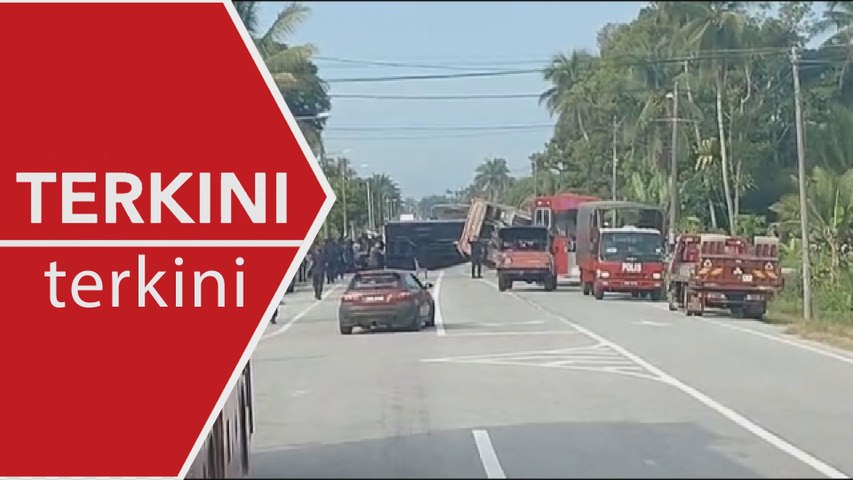 [TERKINI] Lapan anggota FRU maut, trak bertembung lori bawa batu ...