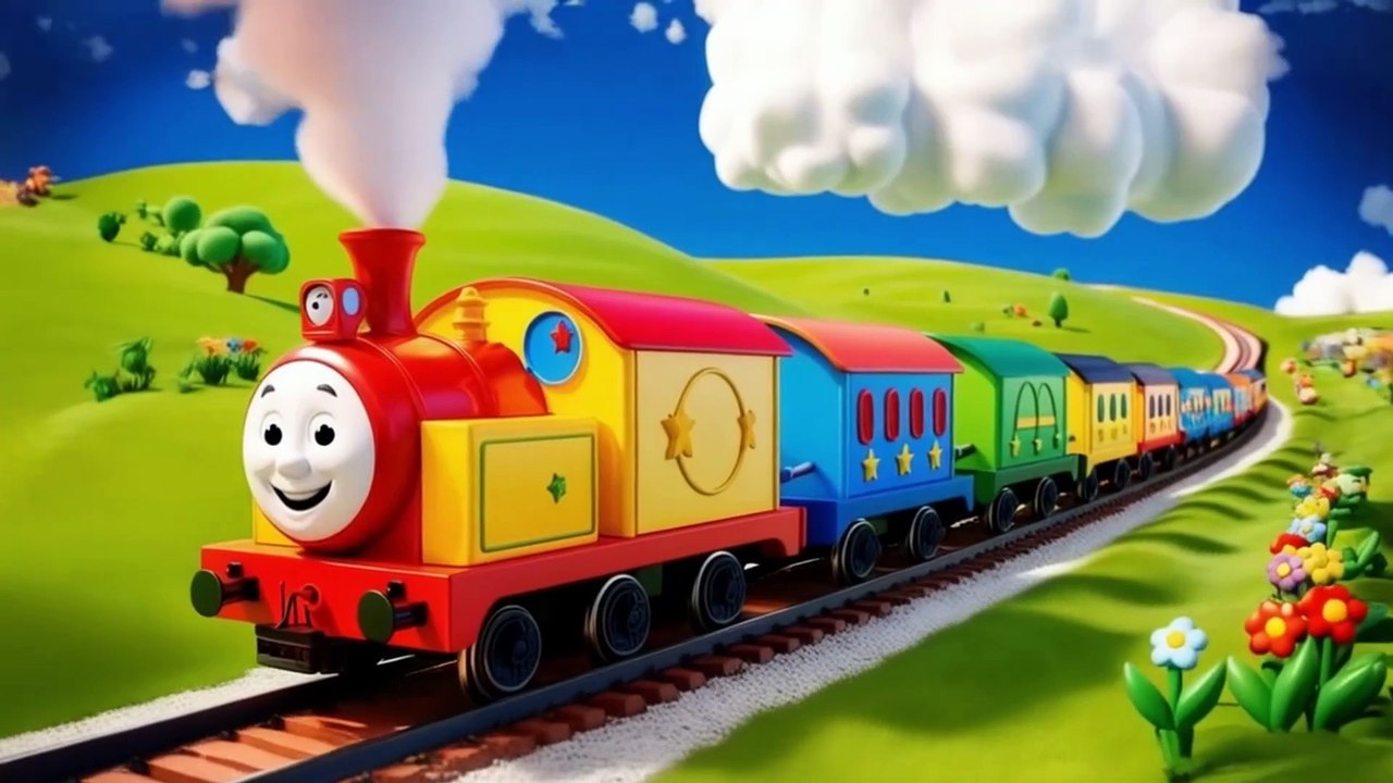 The Choo Choo Train | Count 1 to 5 on the Happy Train with Cute Animals ...