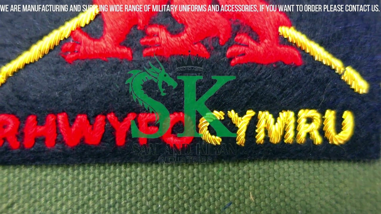 Welsh Rowing Embroidered Patch, Rowing Patches, Hand Embroidered Badges ...