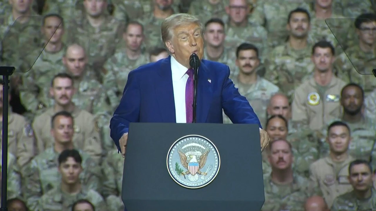 WATCH: Donald Trump declares he will 'never hesitate' to 'wield ...