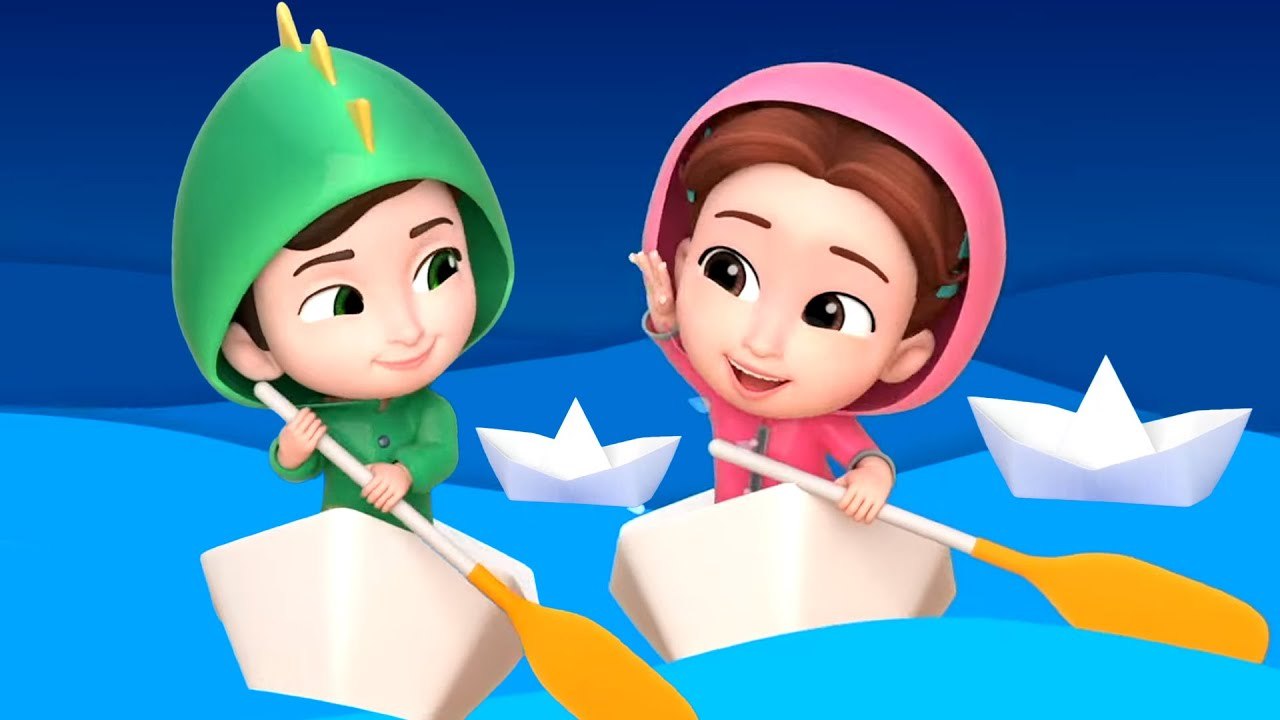 Row Row Row Your Boat 🚤 | Fun Kids Song by Zebra Nursery Rhymes ...