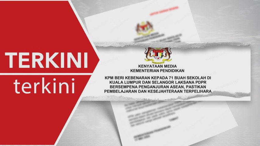 [TERKINI] 71 sekolah dibenar laksana PDPR sempena Sidang Kemuncak ASEAN | Astro Awani