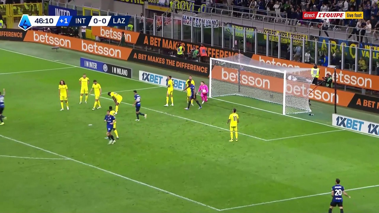 L'Inter Milan repasse leader à la mi-temps - Foot - Serie A - Vidéo ...