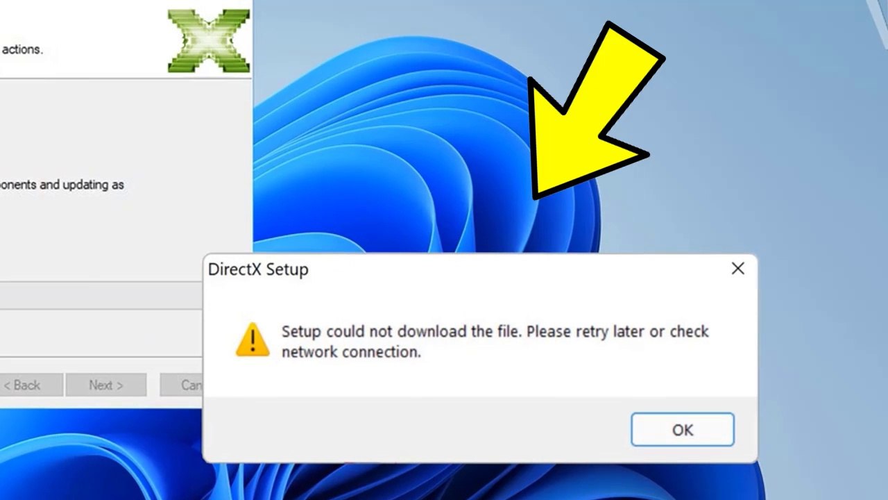 Setup Could Not Download The file Error while installing Directx - Solved Error - video Dailymotion