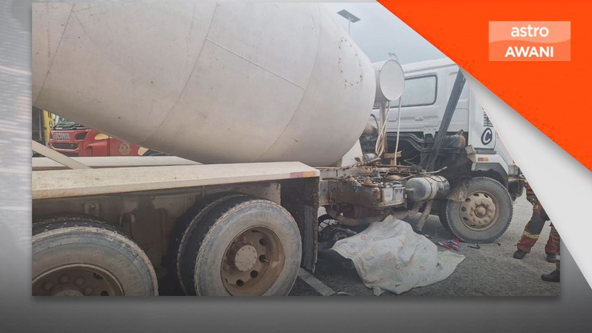 Remaja maut motosikal bertembung lori simen | Astro Awani