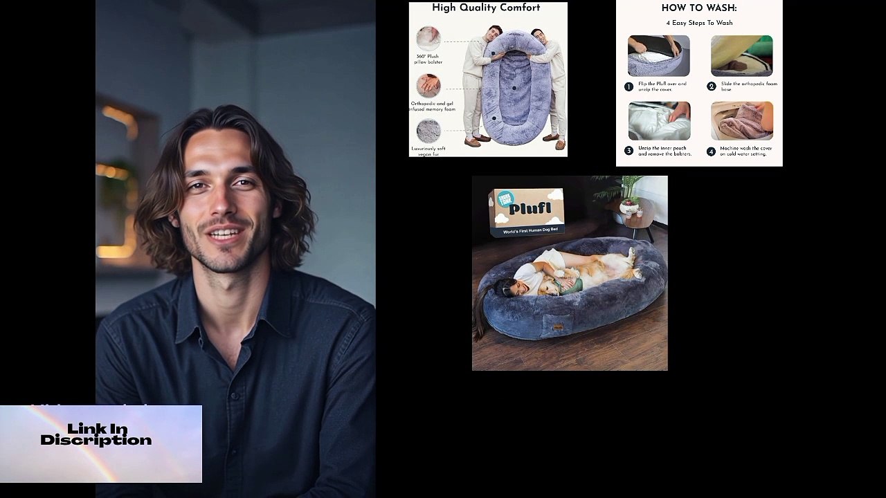 Plufl, The Original Human Dog Bed for Adults, Kids, and Pets. As Seen ...