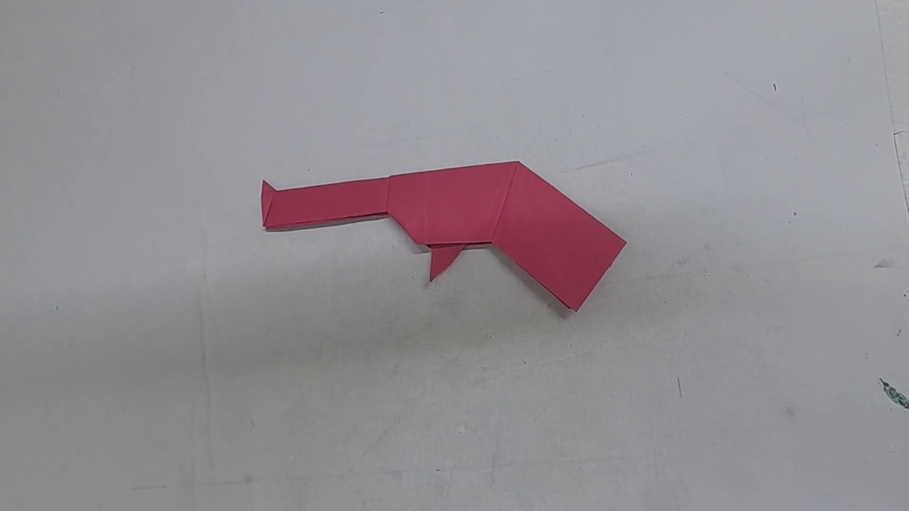 Paper Gun Origami | Easy DIY Paper Pistol Craft Tutorial - video ...