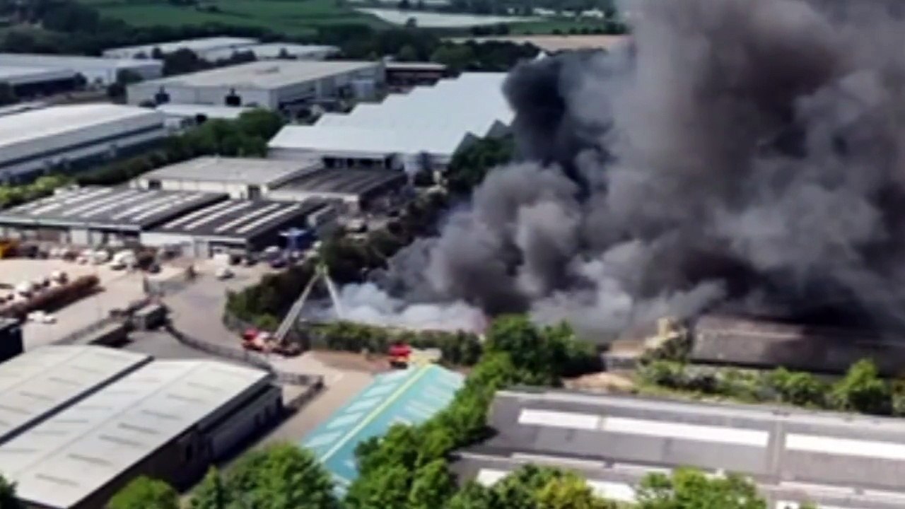 A major incident has been declared after large fire at a recycling ...