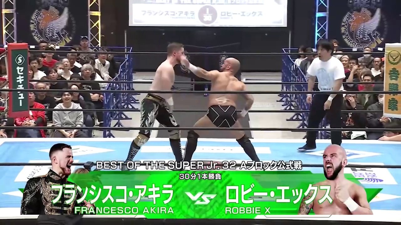 Robbie X vs. Francesco Akira - Best Of The Super Junior 32 Block A ...