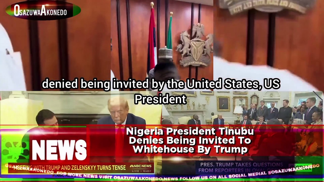 Nigeria President Tinubu Denies Being Invited To Whitehouse By Trump - video Dailymotion
