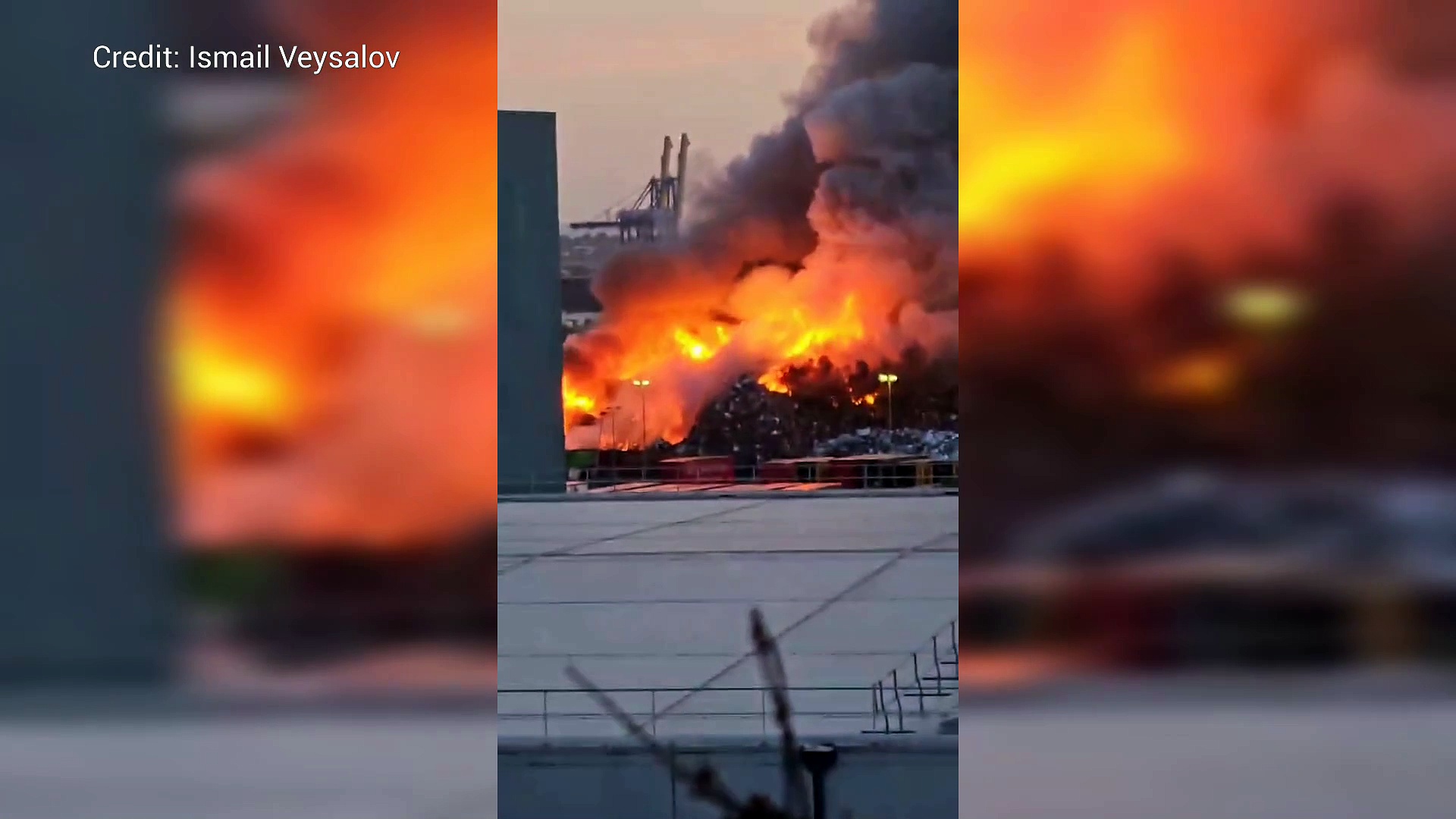 Fire at Northfleet reycling centre