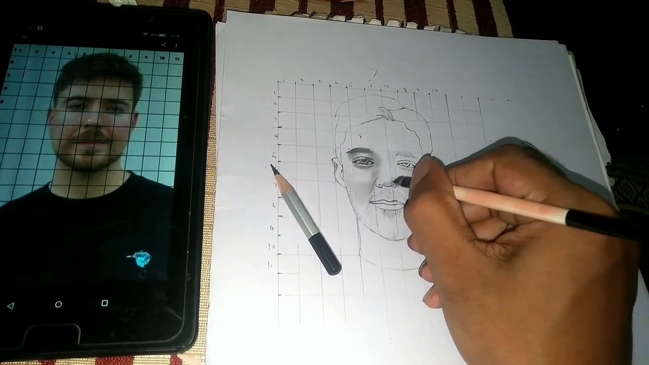 Mrbeast drawing step by step for beginner's - video Dailymotion