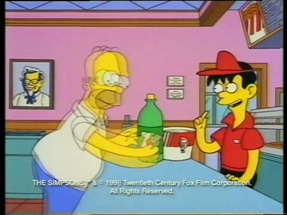 Simpsons Feast with free KFC 7Up 1998 Australia Commercial - video ...
