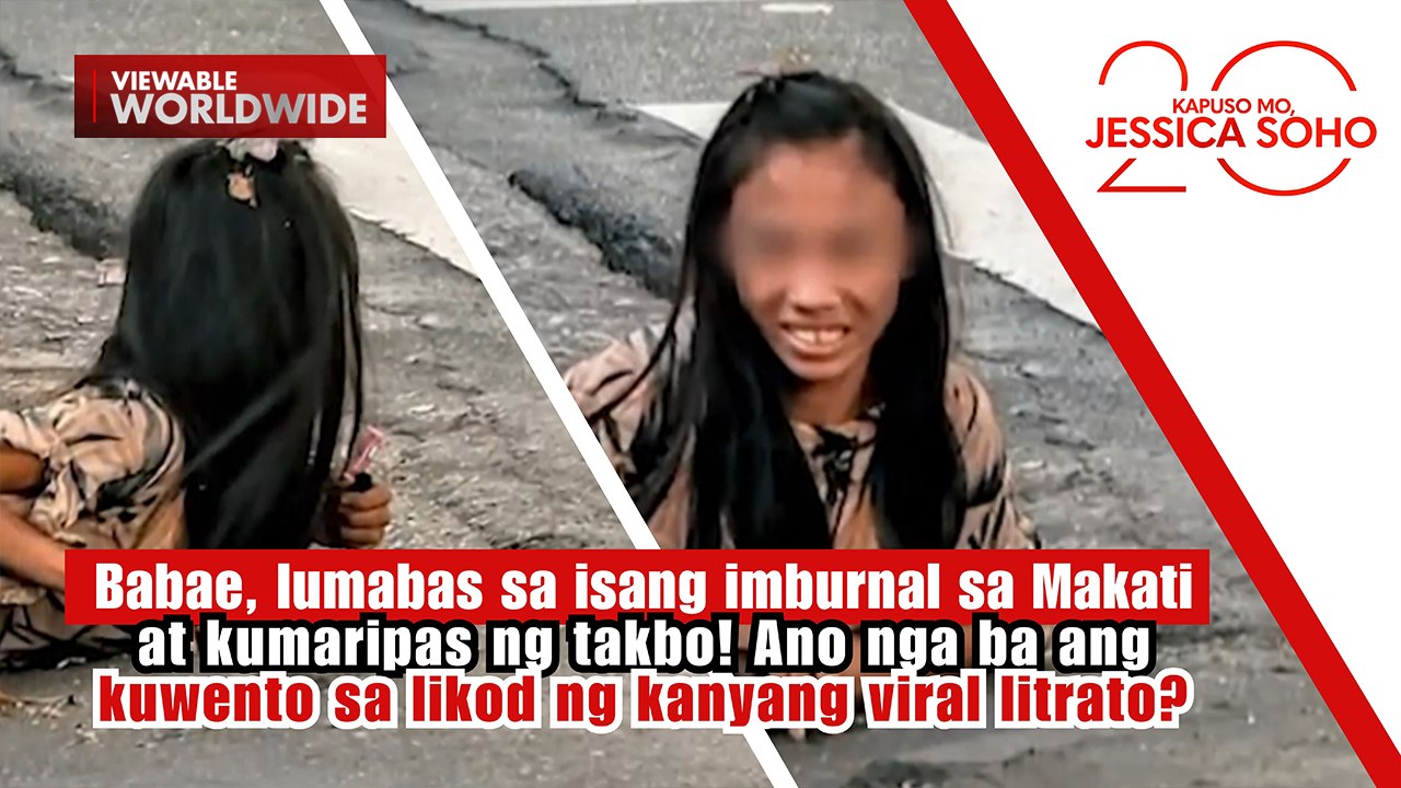 Babae, lumabas sa isang imburnal sa Makati at kumaripas ng takbo ...
