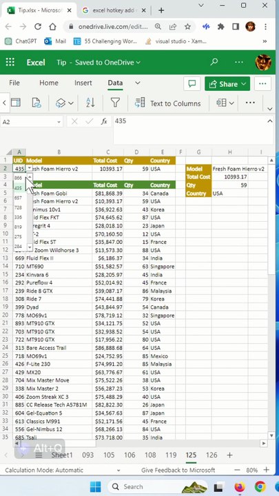 VLOOKUP function with curly brackets in Excel | How do I do a VLOOKUP with multiple columns at ...