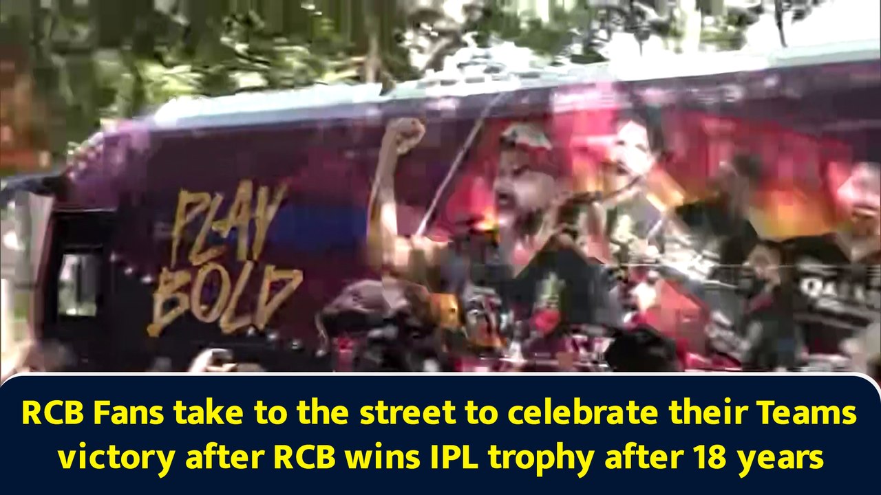 RCB Fans take to the street to celebrate their Teams victory after RCB ...